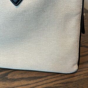 KHAITE | Bags | Khaite Maeve Weekender Large Leather And Canvas Tote ...